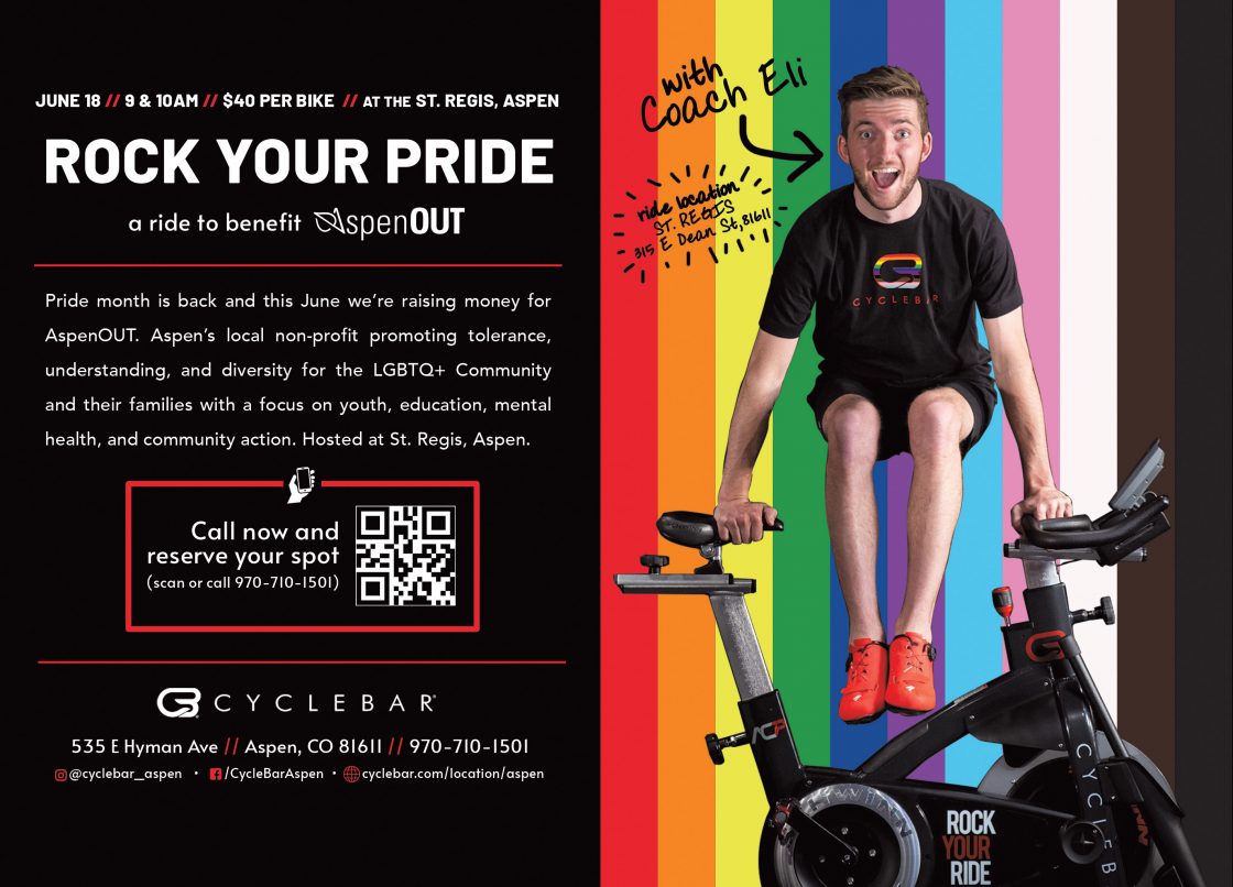 Rock Your Pride: CycleBar Pride Ride - AGSW 2026 - LGBTQ+ Aspen